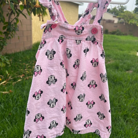 Disney | Bottoms | Disney Pink Minnie Mouse Overalls | Poshmark